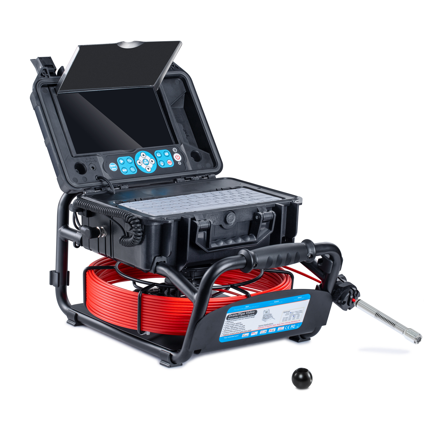 Videoispezione Professionale per idraulica con emettitore 512Hz ...