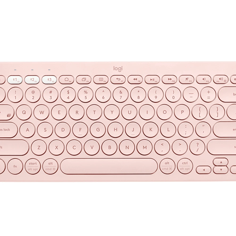 Logitech K380 Multi-Device, Mini, Bluetooth, QWERTZ, Pink | Synaptica Shop